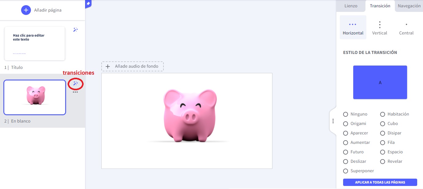 2.3 Transiciones y animaciones | HERRAMIENTAS DE PRESENTACIÓN Y CREACIÓN DE CONTENIDO, LICENCIAS ...