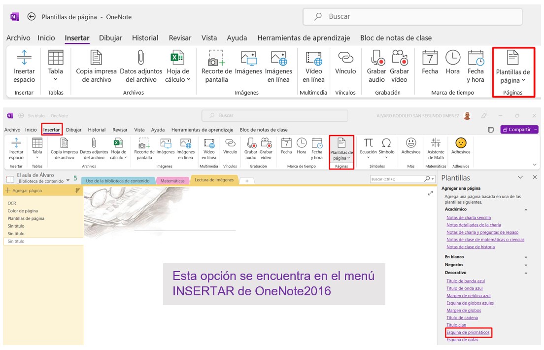 3. Organizar el contenido en OneNote | A2.3.4. OneNote gestión básica ...